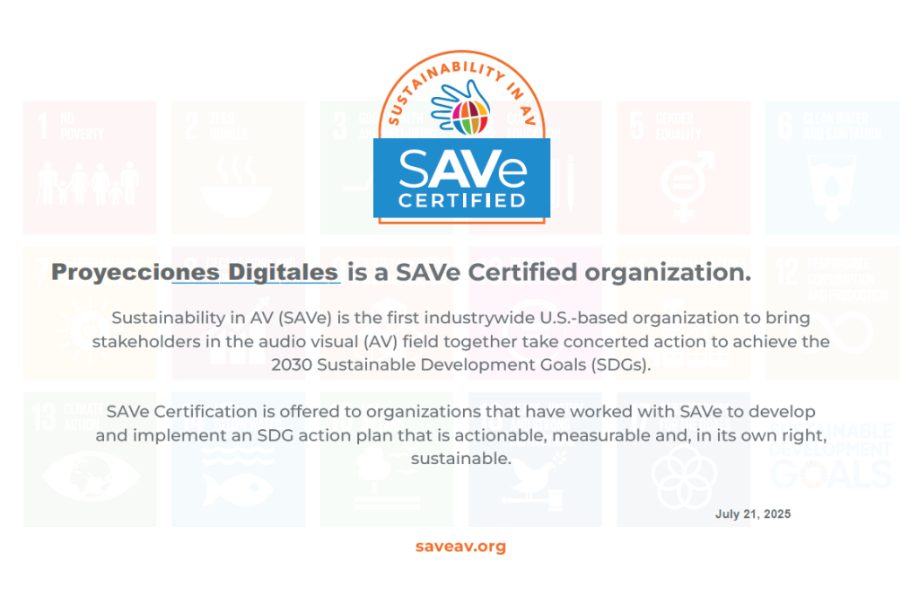 Compromiso con la sostenibilidad: recibimos la certificación SAVe